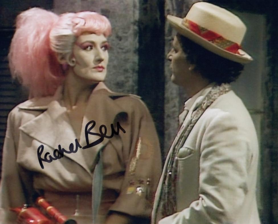 RACHEL BELL - Priscilla P in Doctor Who - The Happiness Patrol hand si ...