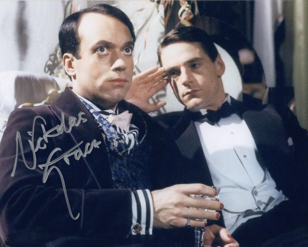 NICKOLAS GRACE - Anthony Blanche in Brideshead Revisited- hand signed ...
