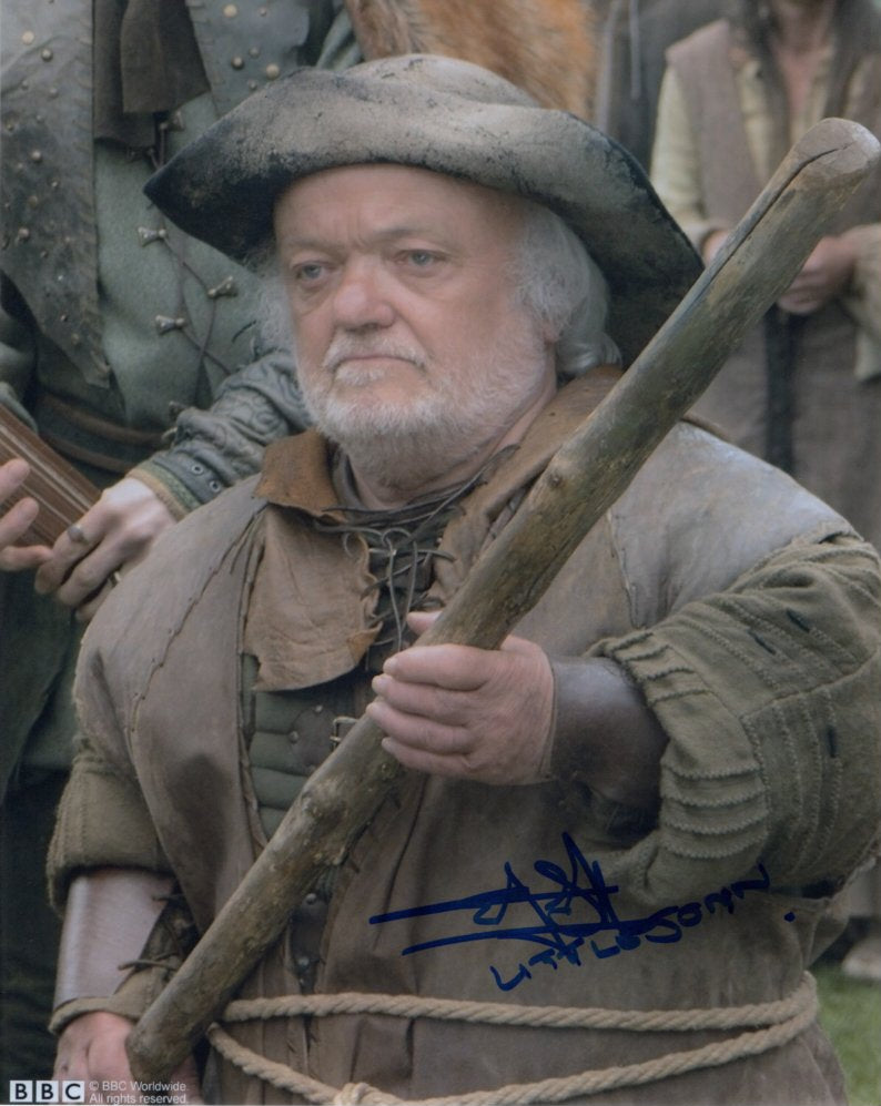 RUSTY GOFFE - Little John in Doctor Who - Robot of Sherwood - hand sig ...