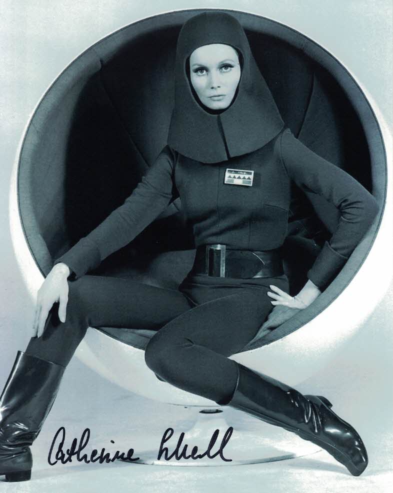 CATHERINE SCHELL - Clementine Taplin in Moon Zero Two hand signed 10 x ...