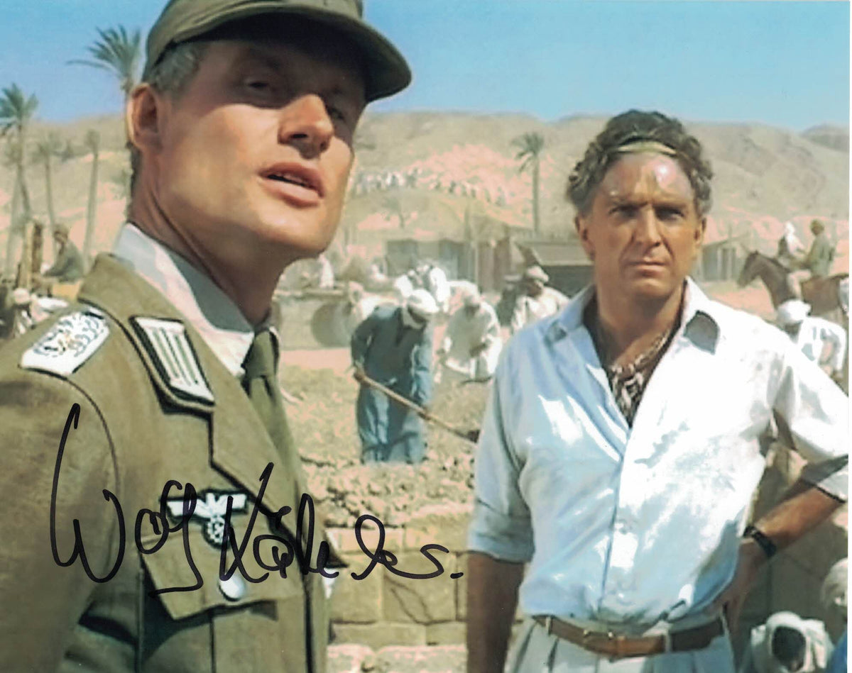 WOLF KAHLER - Dietrich in Raiders of The Lost Ark - hand signed 10 x 8 ...