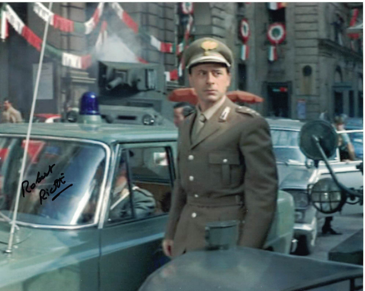 ROBERT RIETTY - Police Chief - The Italian Job - hand signed 10 x 8 ...