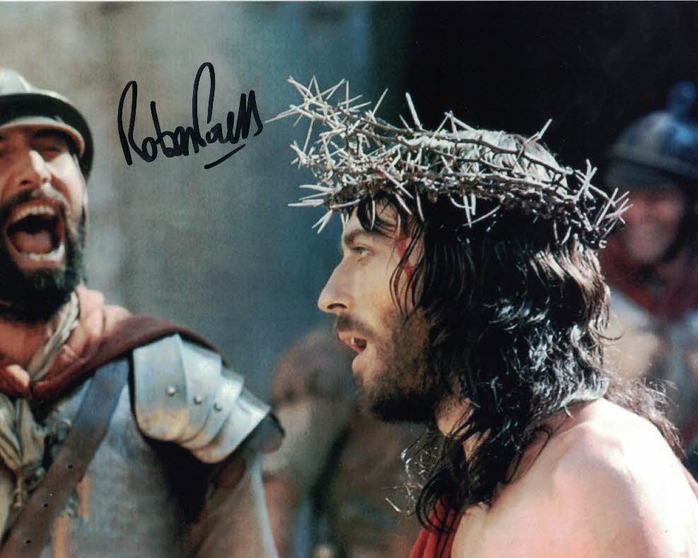 ROBERT POWELL - Jesus Christ in Jesus of Nazareth hand signed 10 x 8 p ...