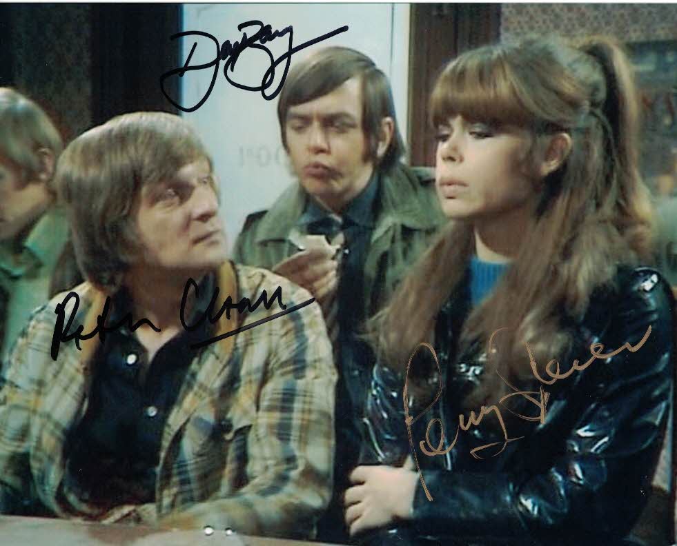 DAVID BARRY, PENNY SPENCER & PETER CLEALL - Please Sir triple signed ...