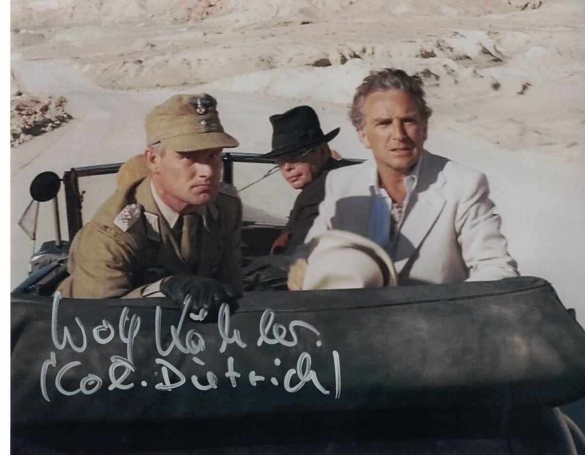 WOLF KAHLER - Dietrich in Raiders of The Lost Ark - hand signed 10 x 8 ...