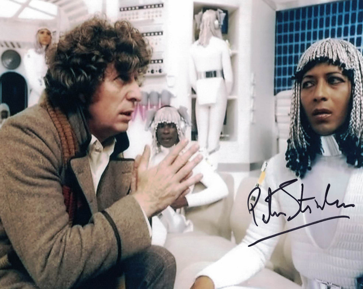 PETER STRAKER- Sharrell - Destiny of The Daleks Doctor Who - hand sign ...