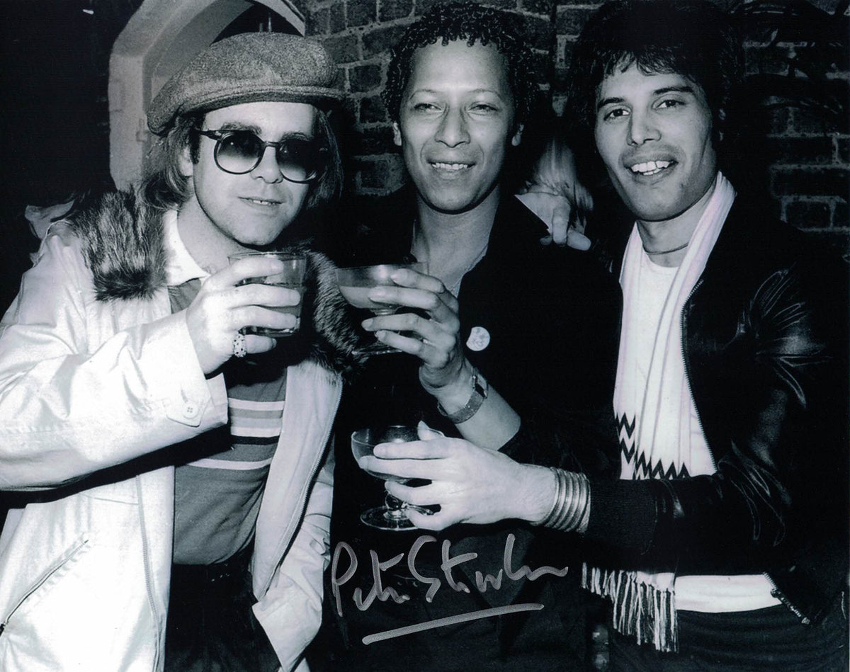 PETER STRAKER friend of Freddie Mercury and Elton John - hand signed p ...