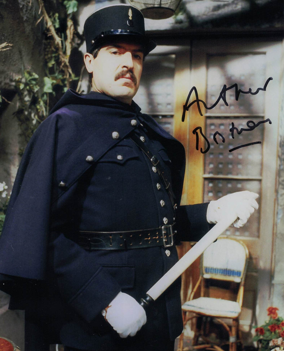 ARTHUR BOSTROM - Officer Crabtree in Allo, Allo - hand signed 10 x 8 p ...
